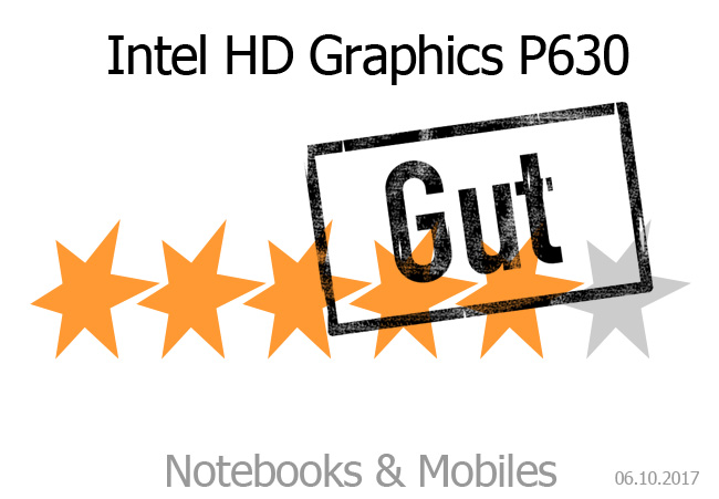 Intel HD Graphics P630 im Test - Notebooks und Mobiles