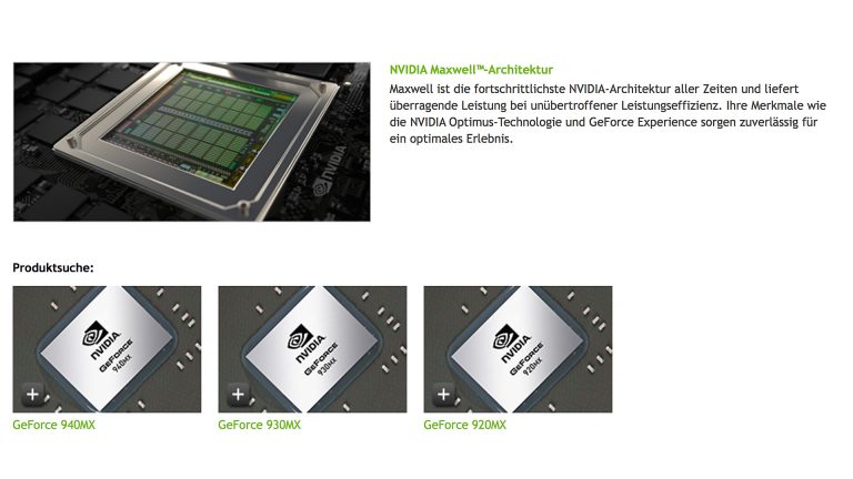 Nvidia Geforce 930MX (Laptop) im Test - Notebooks und Mobiles