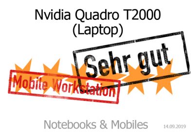 Nvidia Quadro T2000 (Laptop) im Test - Notebooks und Mobiles